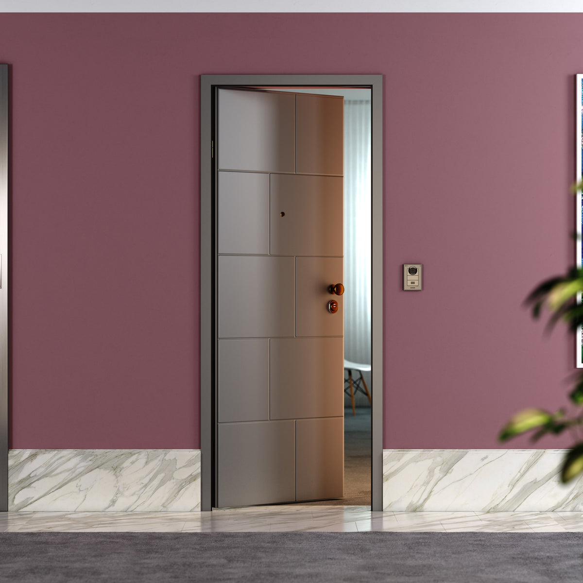 Porta Blindata Pantografata Laccata Insonorizzata Classe 4 ...